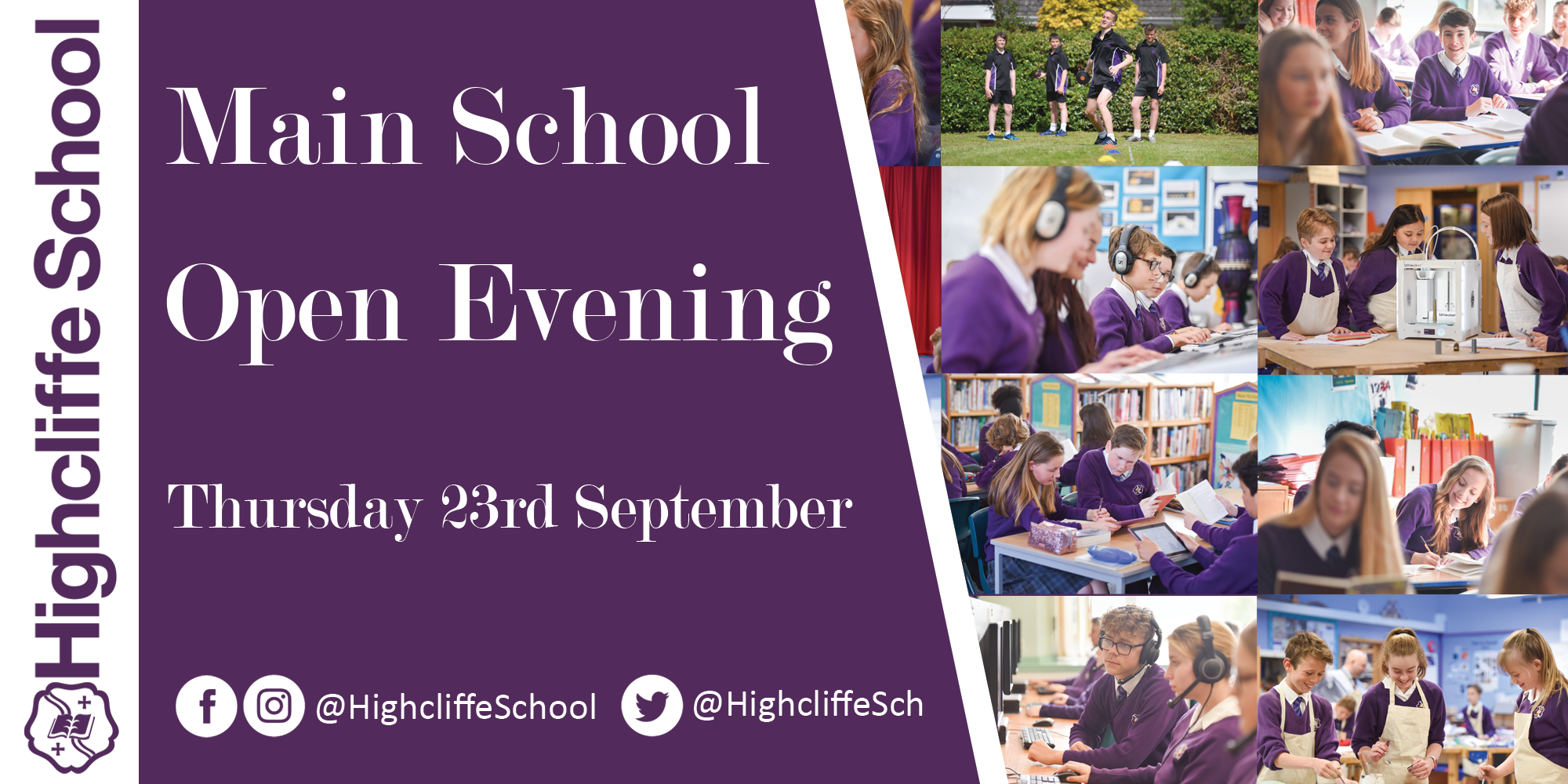 Save the date in your diary Thursday 23rd September 2021.