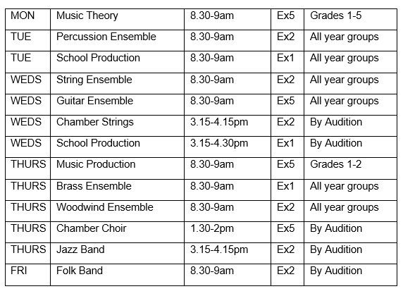 Applying for Individual Instrumental Music Lessons